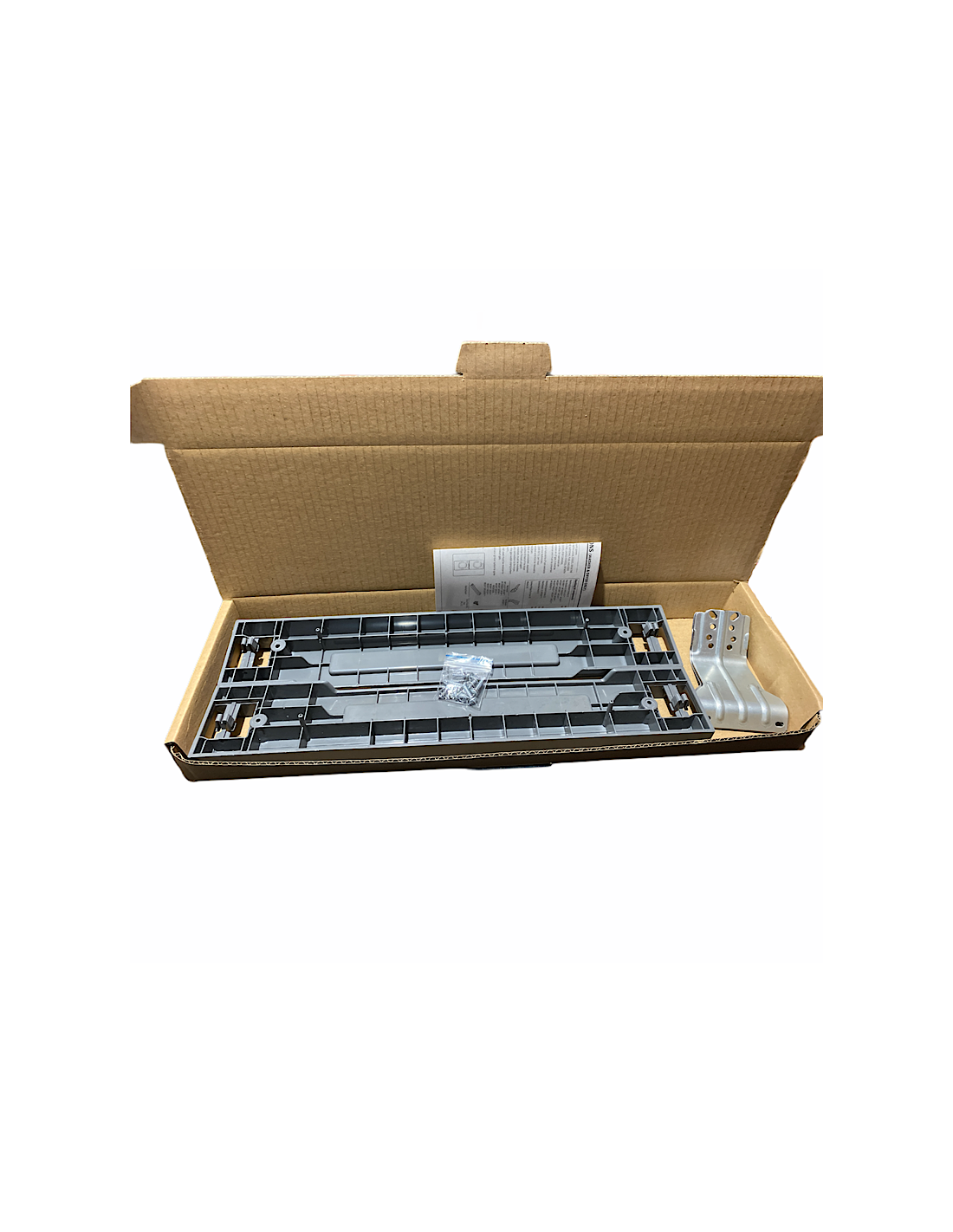 Rack de instalación Samsung gris.